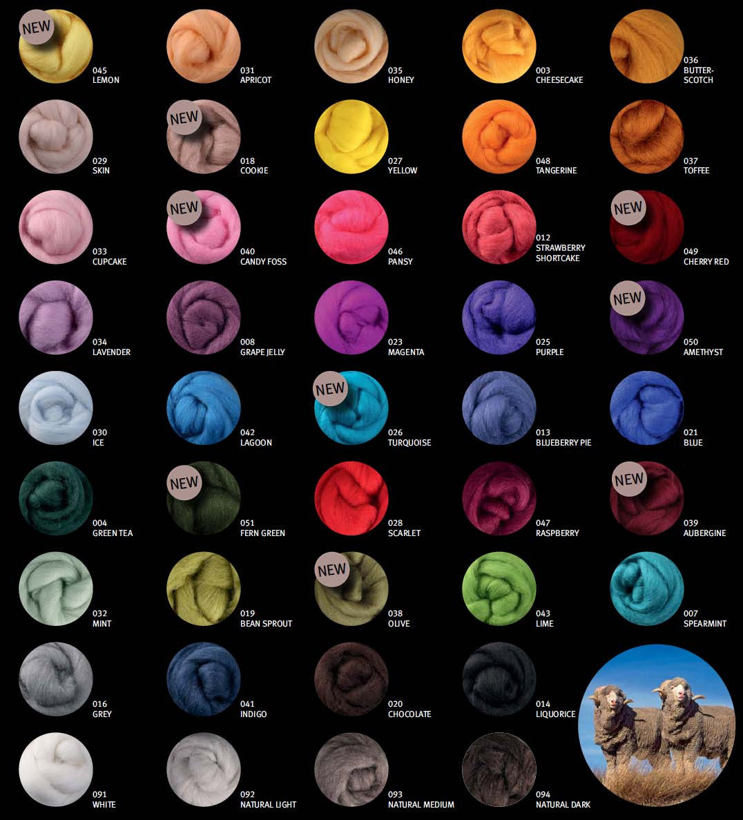 Merino Sliver 500g bumps - Aunt Jenny